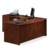 Laminate L-Shaped Bow Front Desk - Office Furniture Warehouse
